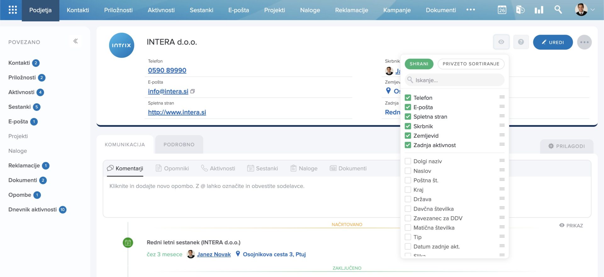 Prenovljen Intrix uporabniški vmesnik | INTRIX