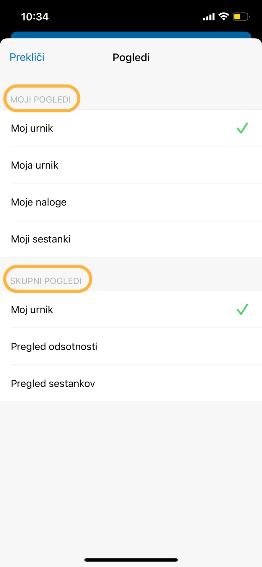 Uporaba mobilne aplikacije | INTRIX