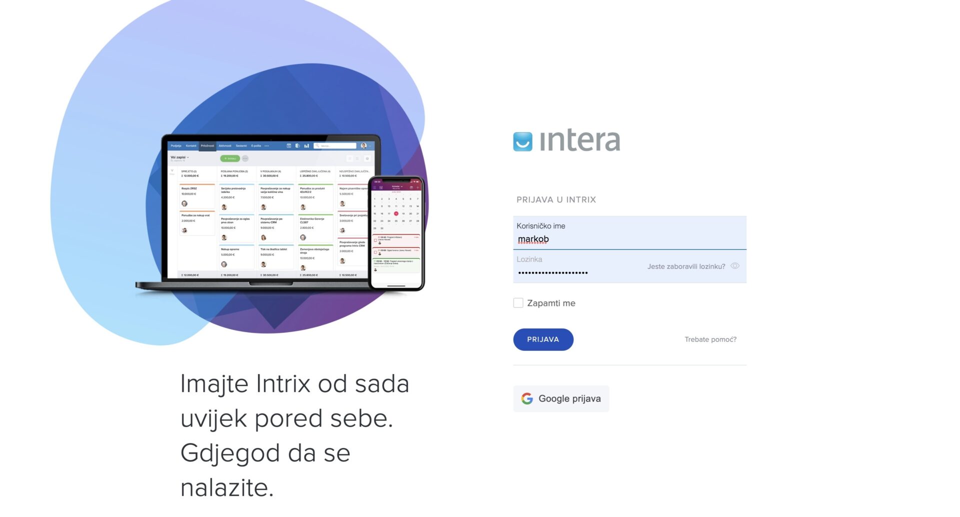 Jedinstvena prijava (Single sign on) omogućena i u Intrixu! | INTRIX